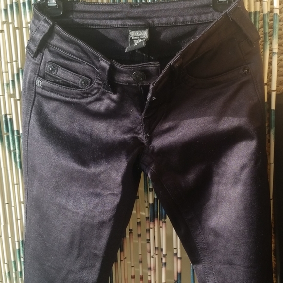 True Religion | Pants & Jumpsuits | True Religion Pants Shiny Black ...